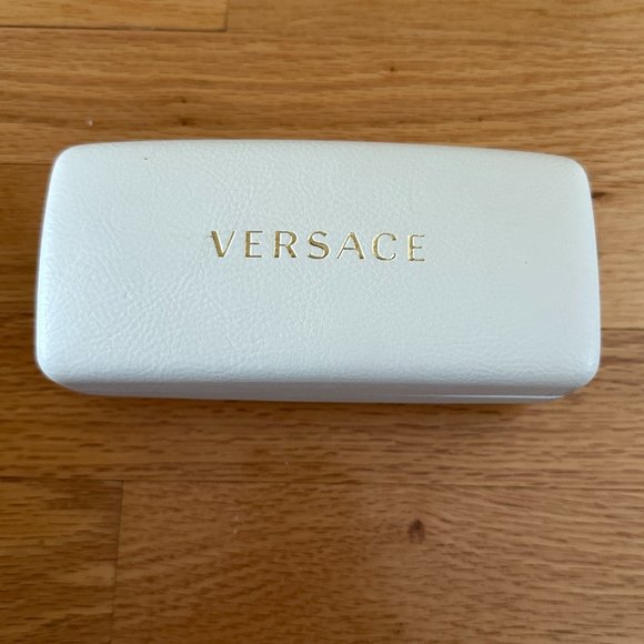 Versace | Accessories | Versace White Sunglasses Case | Poshmark